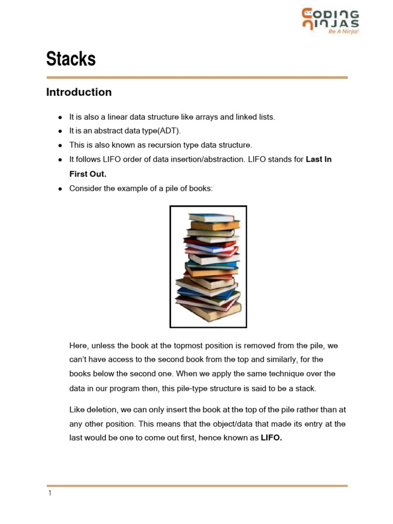 Stack Notes | Download Free PDF | Algorithms And Data Structures ...