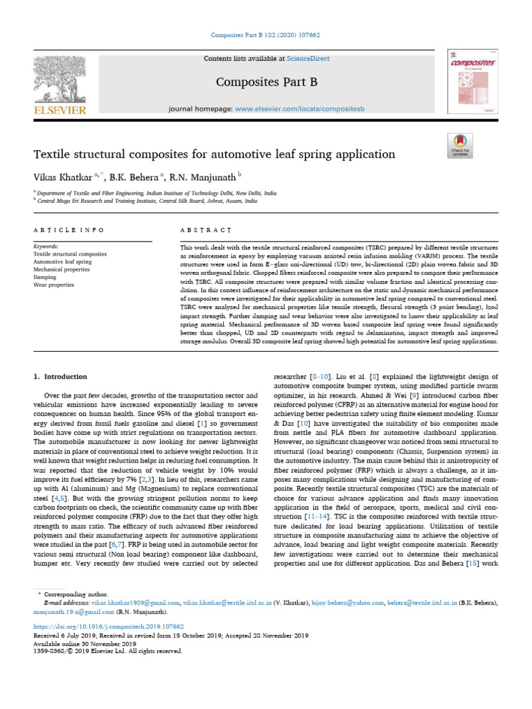 Part B Paper-compressed | PDF | Composite Material | Strength Of Materials