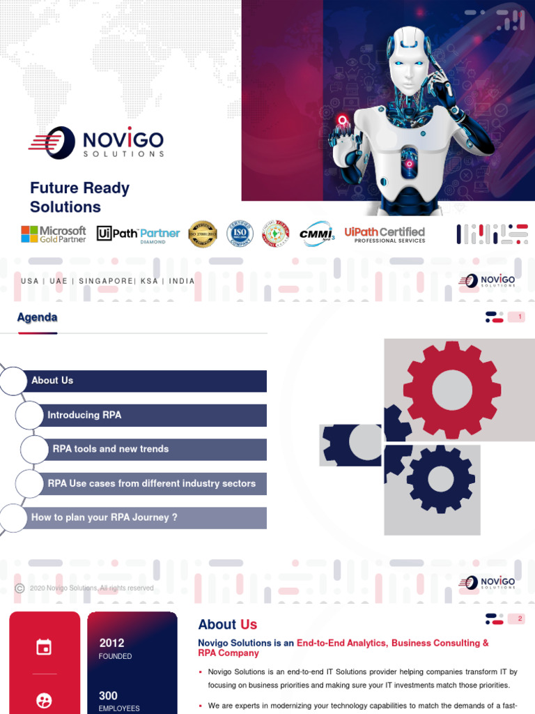 Novigo Introduction To RPA - July 2020 | PDF | Automation | Computing