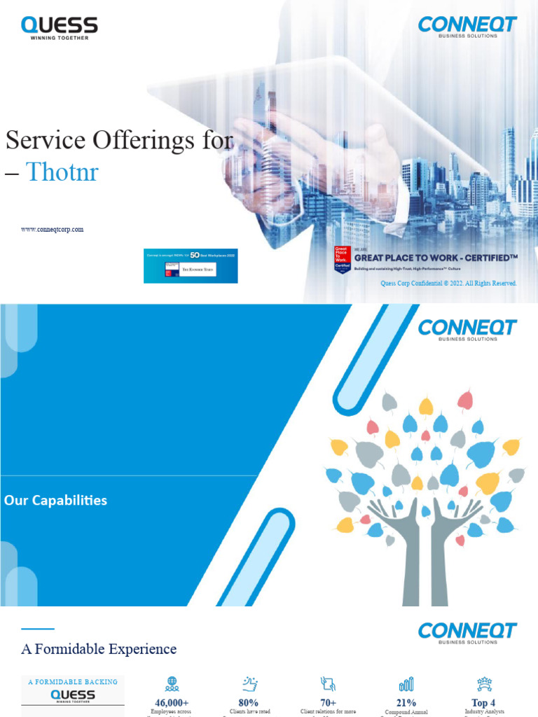 Conneqt - Digital Offerings For Thotnr | PDF | Customer Relationship ...