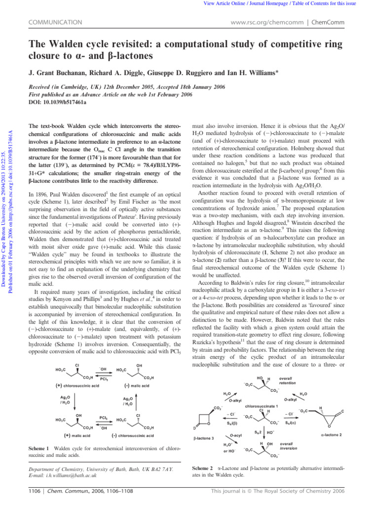 Buchanan2006 - Walden Cycle | PDF | Chemical Reactions | Chemistry