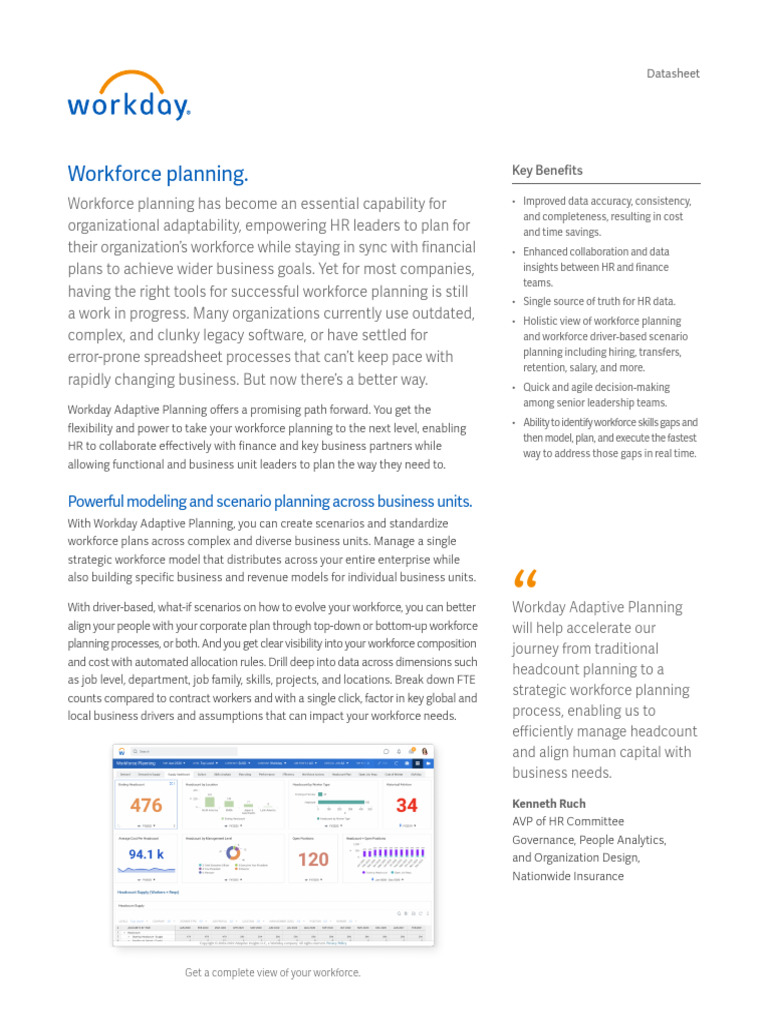 Workforce Planning with Workday Adaptive | PDF | Human Resource ...