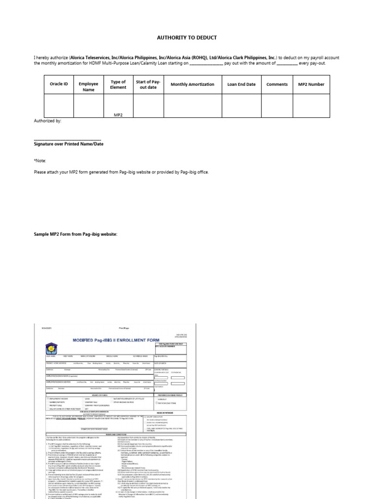ATD Pag-Ibig MP2 | PDF