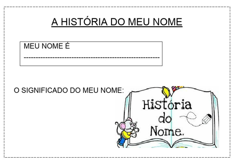 A História Do Meu Nome | PDF