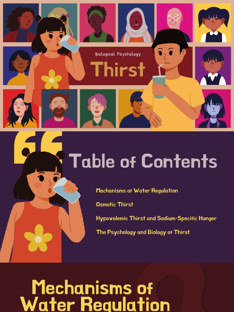 Thirst - Group 4 | PDF | Angiotensin | Physiology