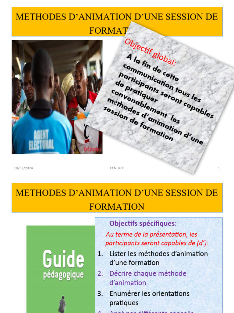 Methodes D'animation D'une Session de Formation | PDF