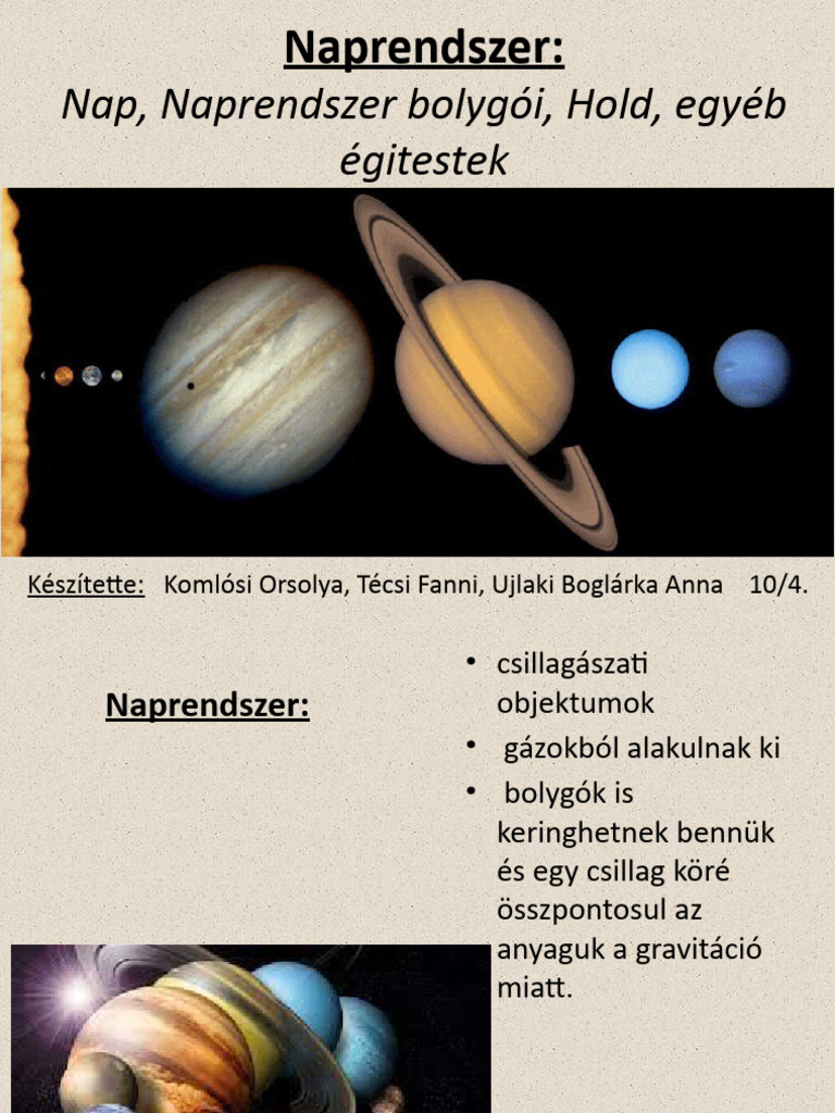 Naprendszer Fizika | PDF