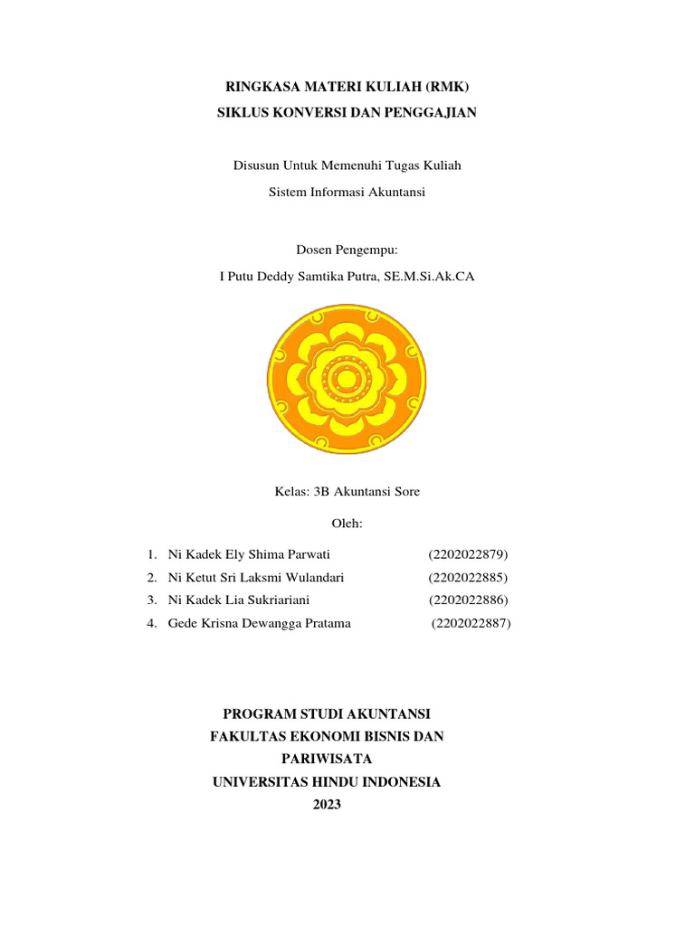 Kelompok 5 Sia - Siklus Konversi & Penggajihan | PDF