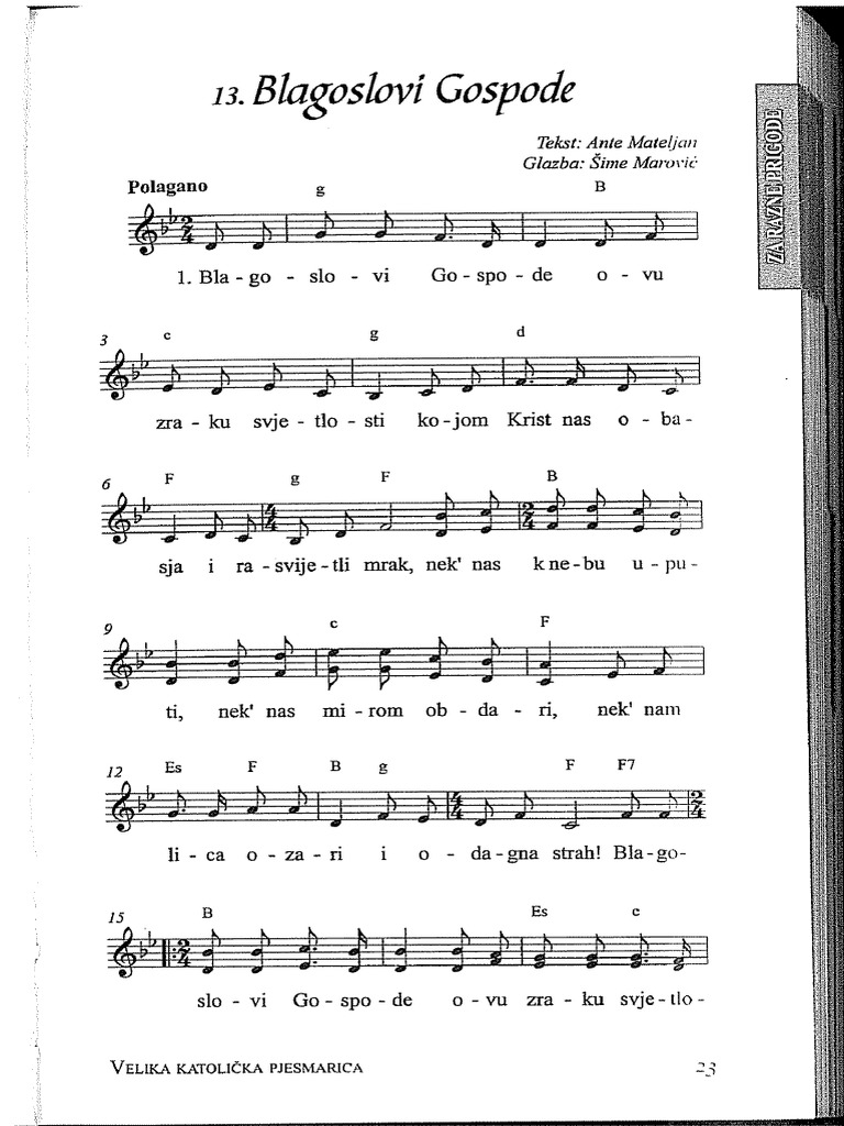 25 - Blagoslovi, Gospode | PDF