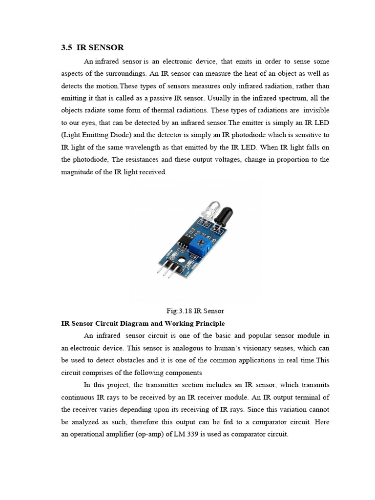 ir sensor | PDF | Infrared | Operational Amplifier
