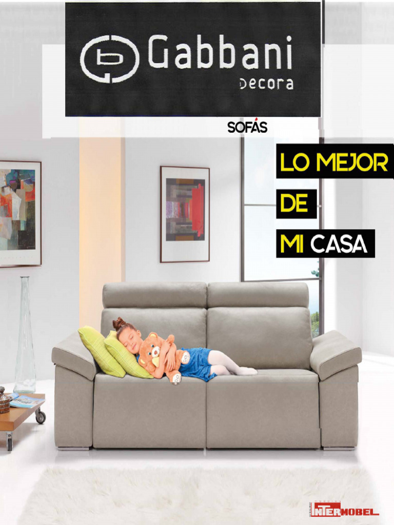Catalogo Gabbani Decora Sofas | PDF | Diseño de interiores | Mueble