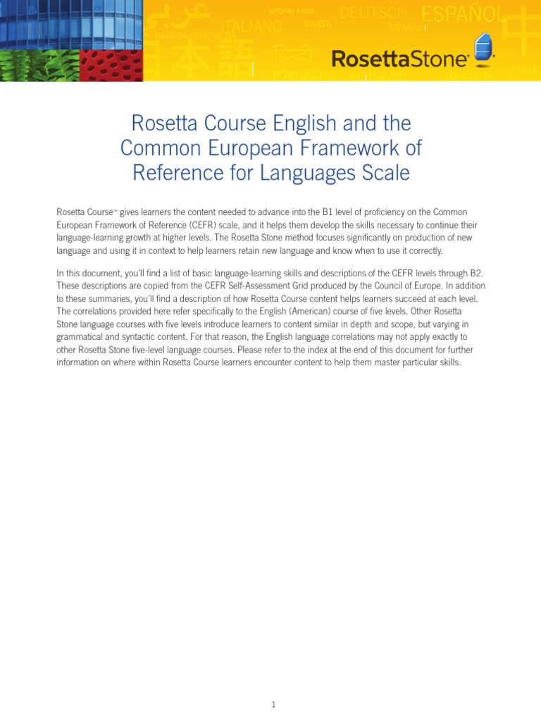 Foundations Course Correlation To CEFR | PDF | Applied Linguistics | Learning