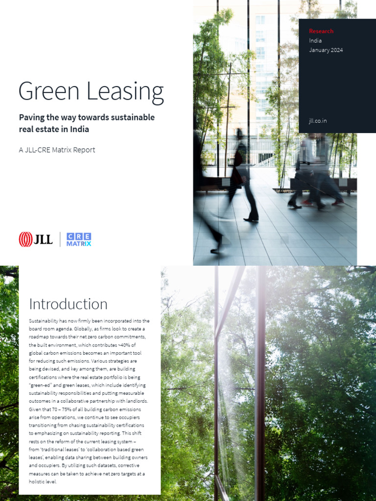Green Leasing Report | PDF | Lease | Sustainability