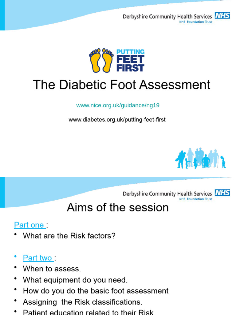 The Diabetic Foot Assessment | PDF