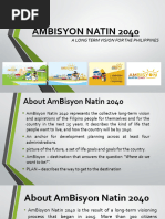 AmBisyon Natin 2040: Vision for Filipinos | PDF | Literacy | Philippines