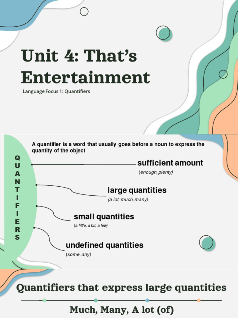 Quantifiers | Download Free PDF | Quantity | Noun
