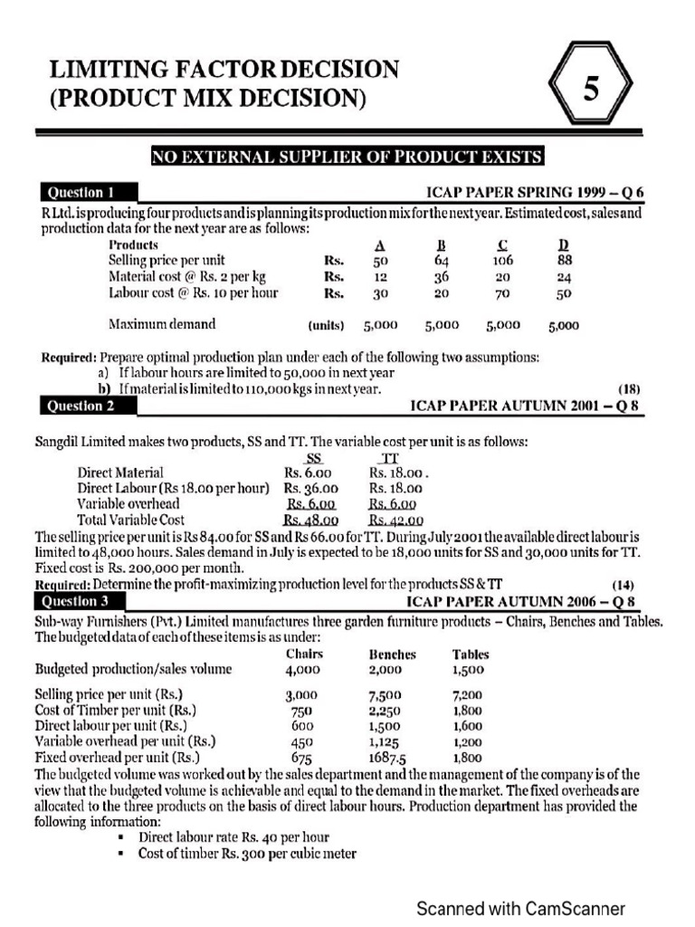 Limiting Factor | PDF