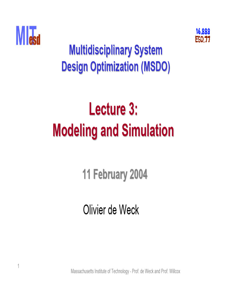 MSDO L3 Simulation | PDF