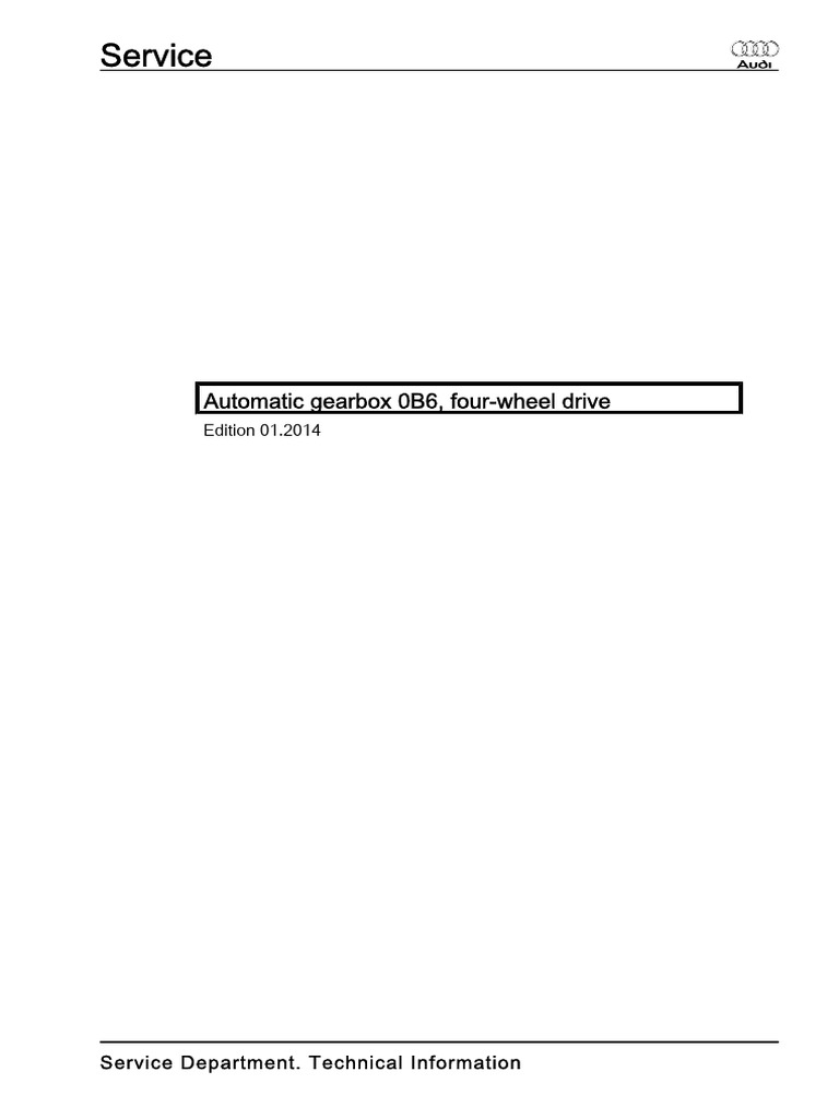 Automatic Gearbox 0B6 Four-Wheel Drive | PDF | Automatic Transmission ... Automatic Gearbox 0B6 Four-Wheel Drive | PDF | Automatic Transmission ...