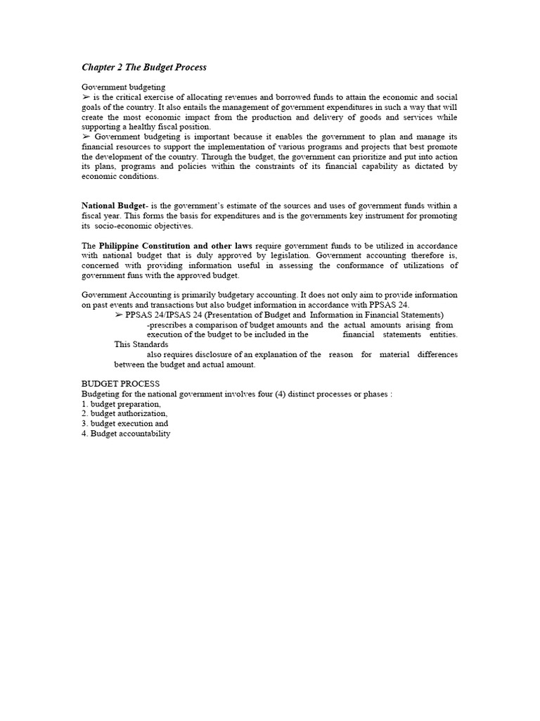 Budget Process | PDF