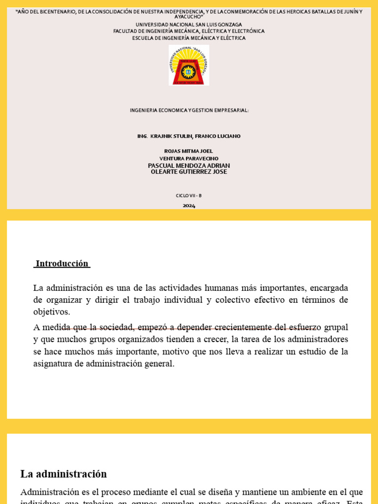 La Historia de La Administracion | PDF | Business | Negocios económicos