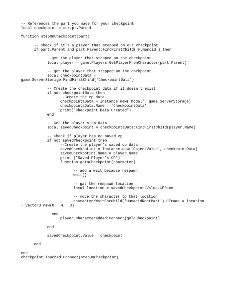 checkpoint code part 3 (full) | PDF