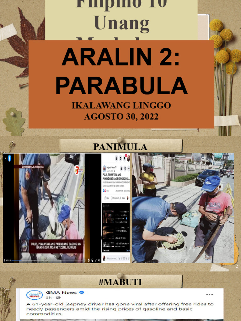 Aralin 2 PARABULA | PDF