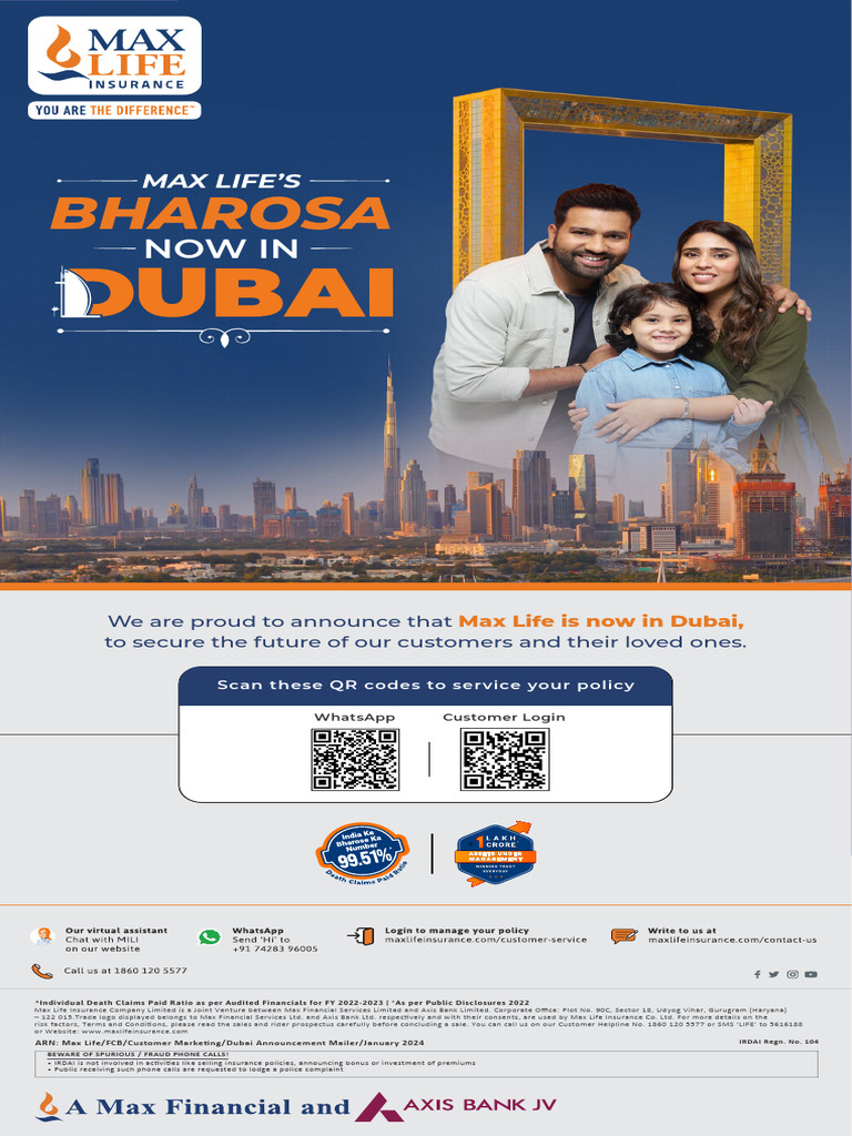 Max Life Insurance Now in Dubai | PDF