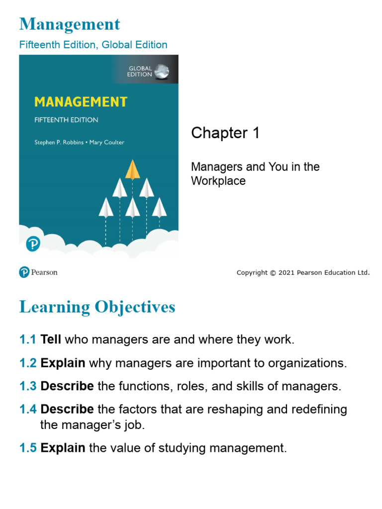 Chapter 1 - Managers and You in The Workplace | PDF | Social Media ...