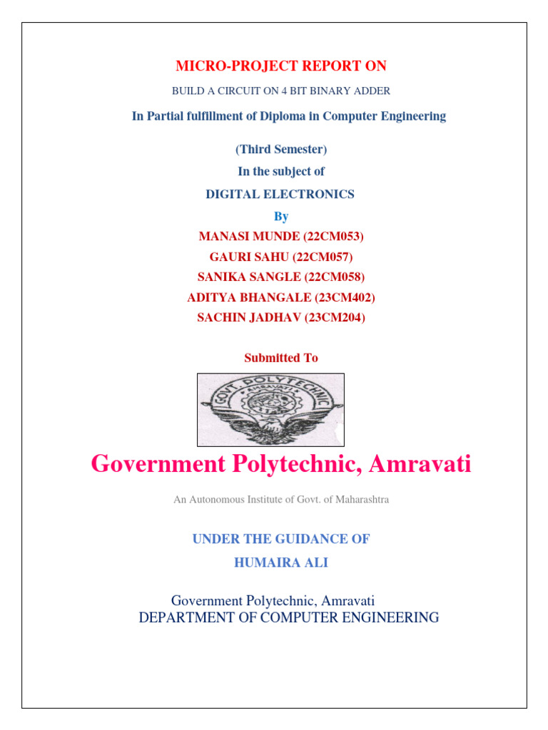 DT Project Final 23-24 | PDF | Logic Gate | Electronic Circuits