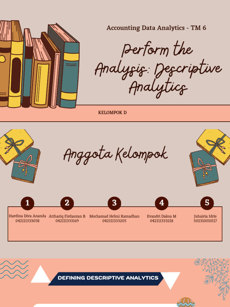 Kelompok D - Week 6 - Accounting Data Analytic | PDF