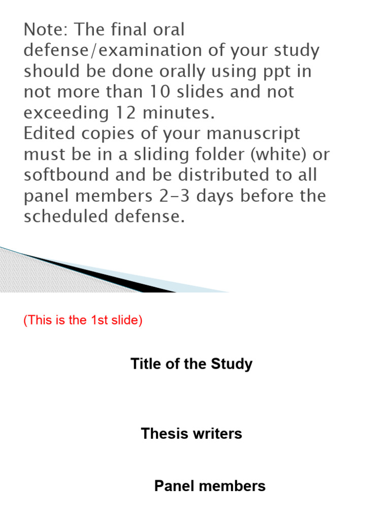 Final Oral Defense PPT Guide | Download Free PDF | Statistics ...