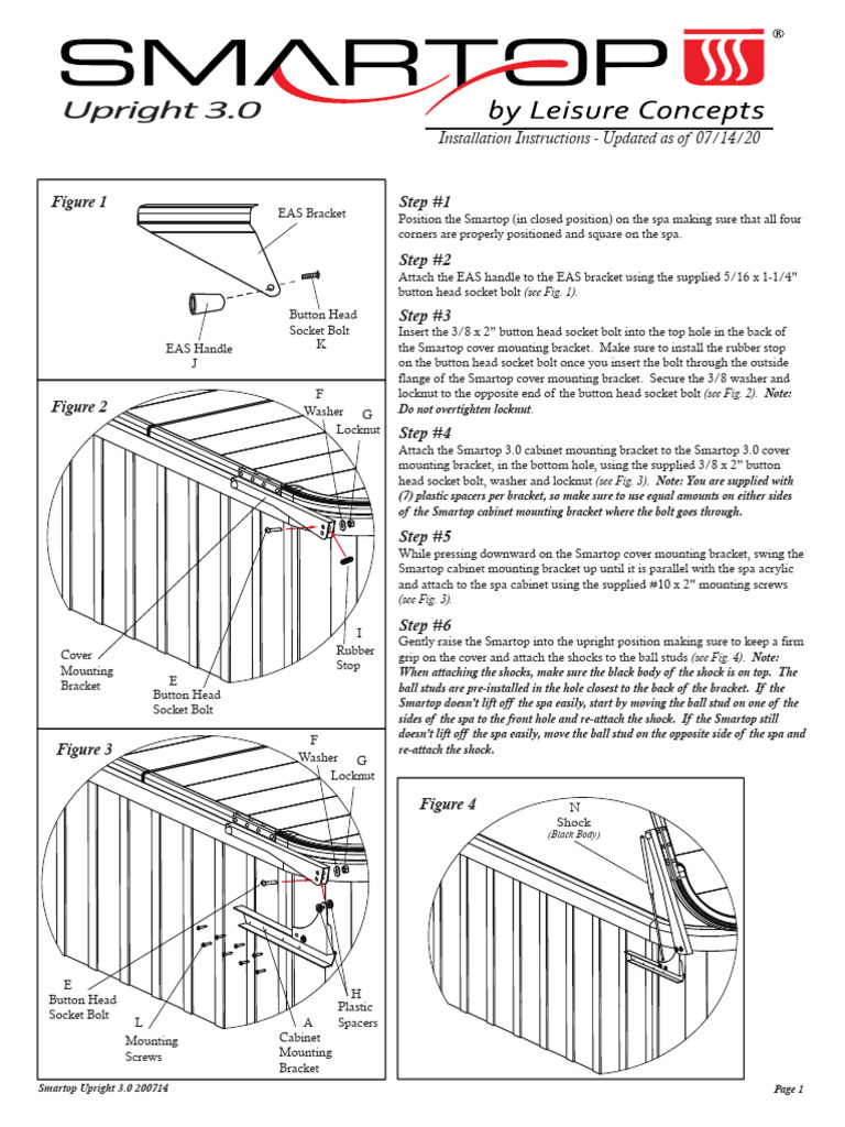 Smartop Upright 3.0 Installation Instructions 7-14-20 | PDF | Screw ...
