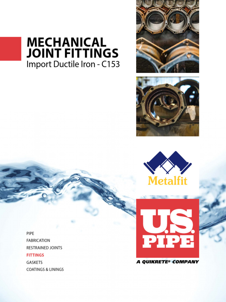 USP Mechanical Joint Fittings C153 Submittal Digital | PDF | Pipe ...