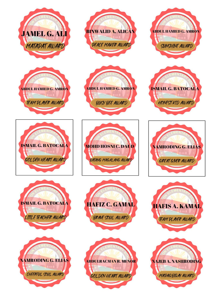 Kinder Medal | PDF