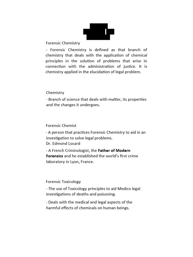 Forensic Chemistry | PDF | Toxicology | Forensic Science