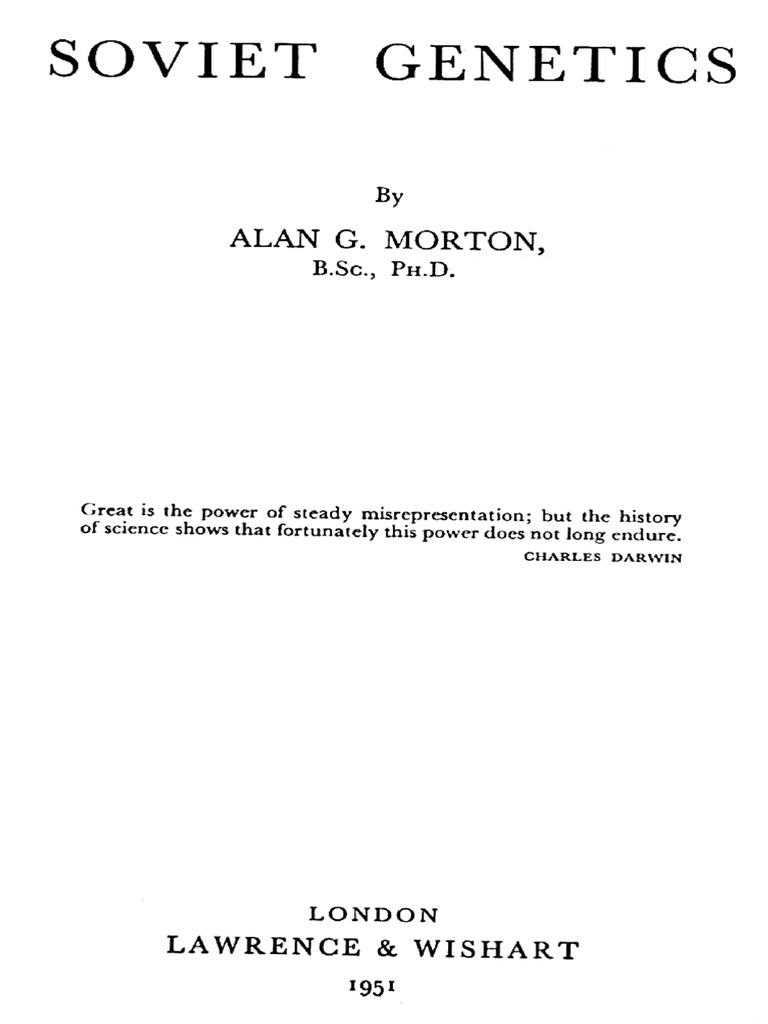 Soviet Genetics | PDF