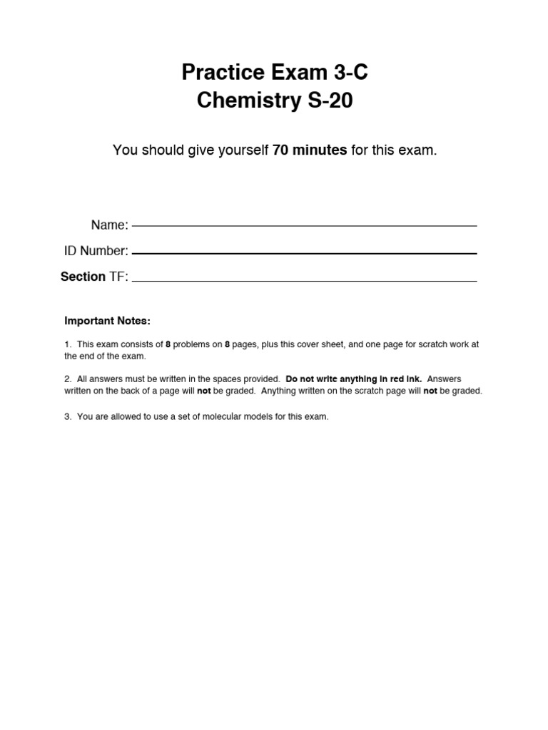 Practice Exam 3C | PDF