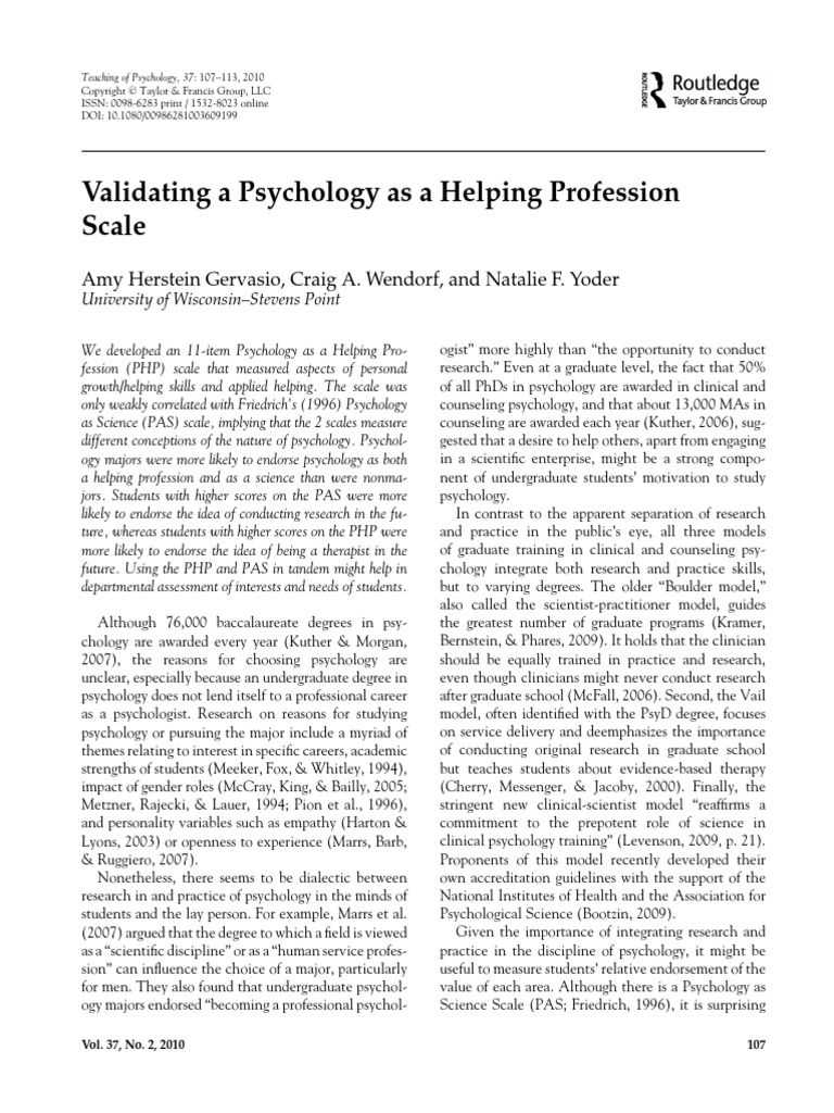 4 Psychology As A Helping Profession Scale Interwoven | Download Free ...