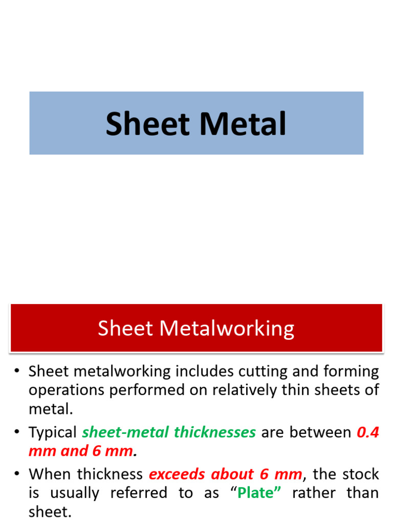 12 Sheet Metal | PDF