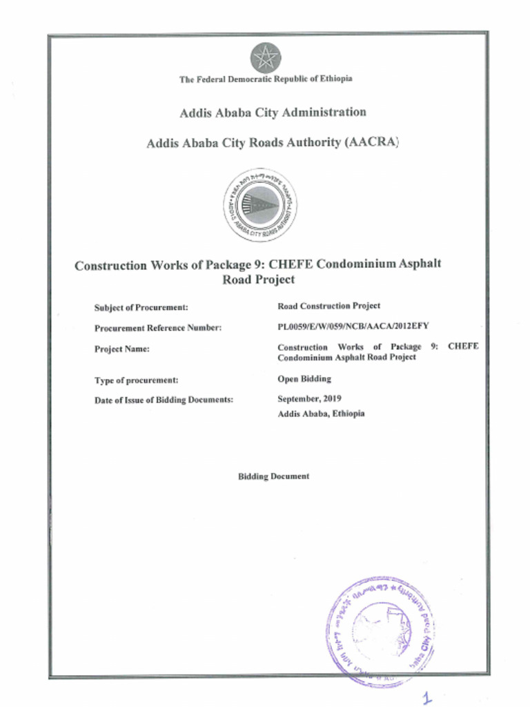 Chefe Bidding Document | PDF