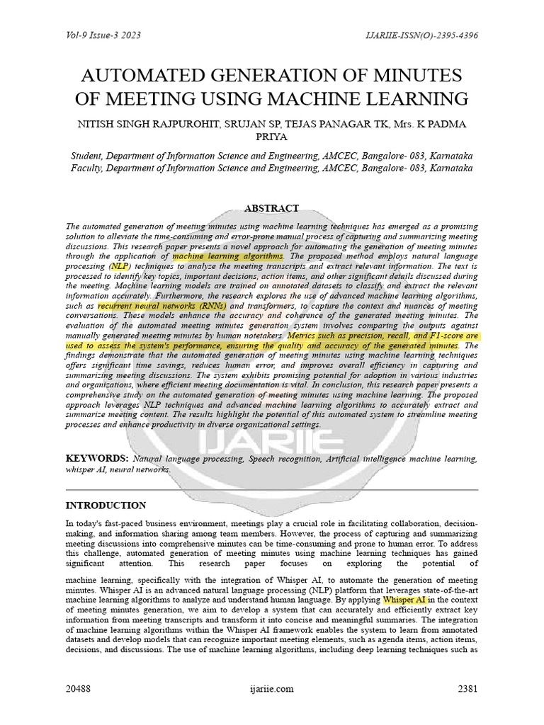 Paper 2 | PDF | Speech Recognition | Machine Learning