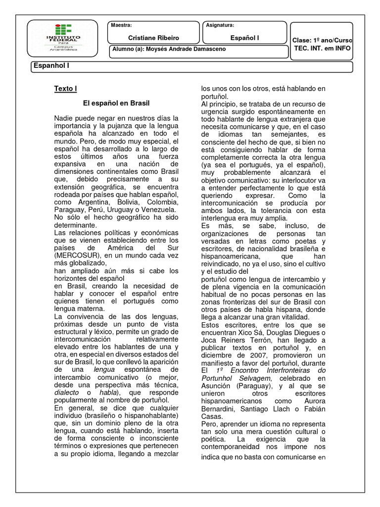Muy y Mucho | PDF | Lengua española | Lengua portuguesa