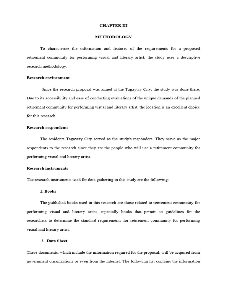 Chapter Iii | PDF | Methodology | Information