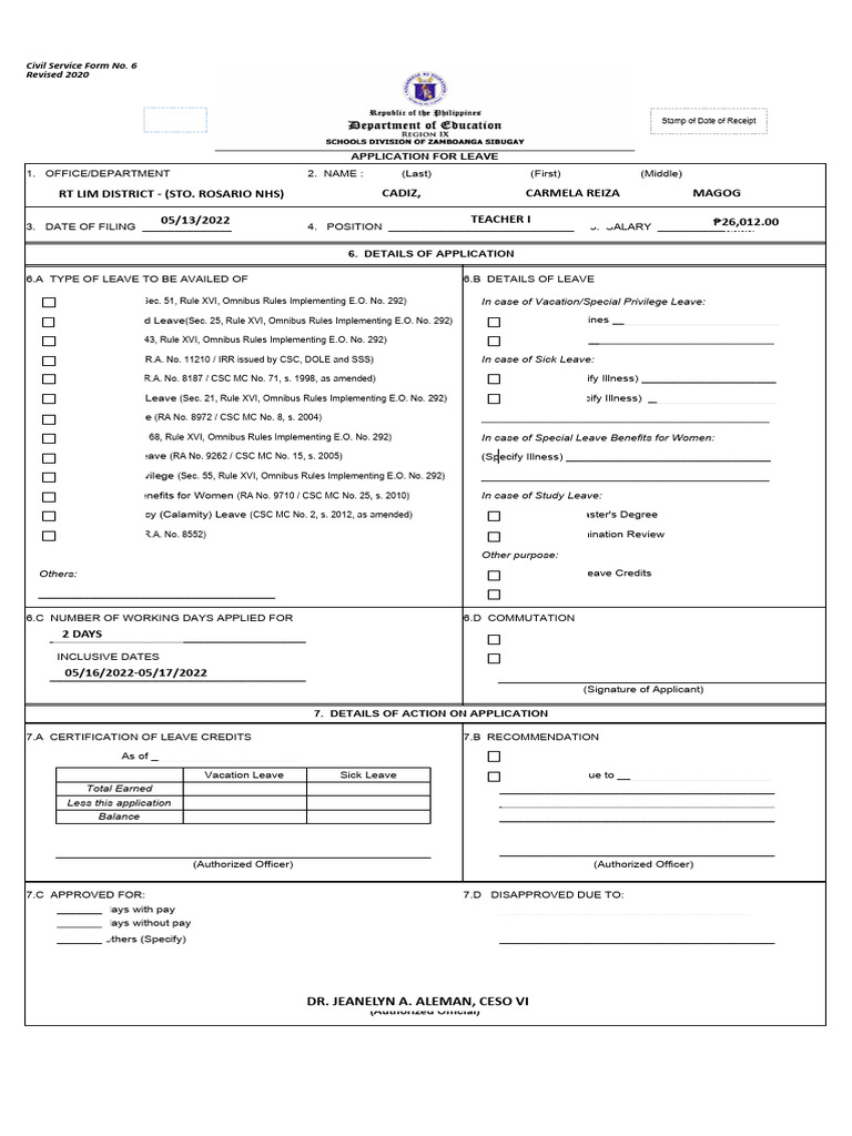 NEW LEAVE FORM BACK2BACK Version June 2021 | PDF | Emergency | Childbirth