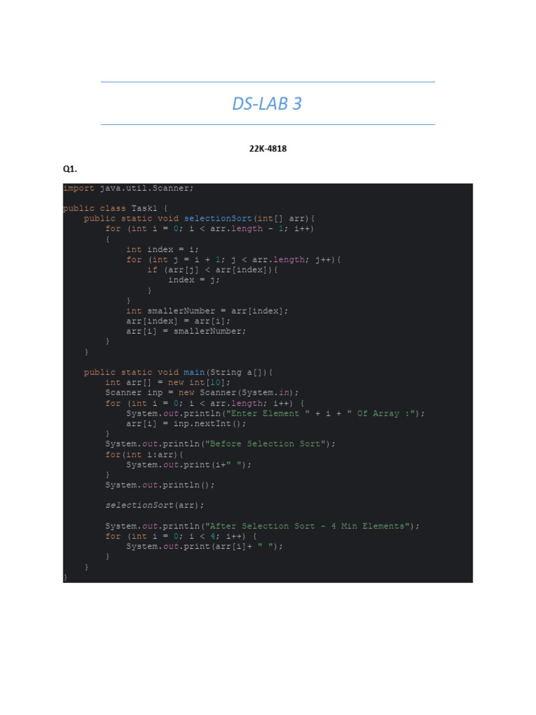 22K-4818 - Lab 3 | PDF | Computer Science | Computer Engineering