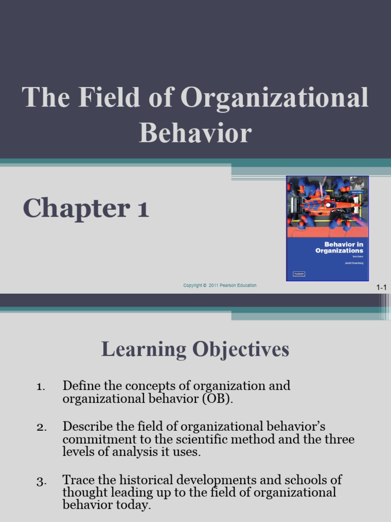 OB Chapter 01 (R) | PDF | Organizational Behavior | Interdisciplinarity