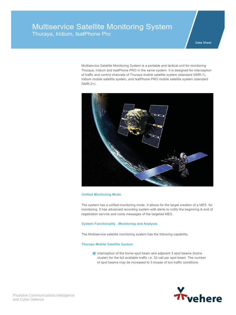Multiservice Tactical Satellite Interception System Datasheet | PDF | Duplex (Telecommunications ...