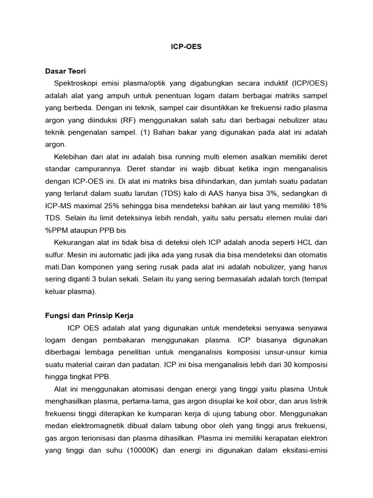 ICP OES | PDF