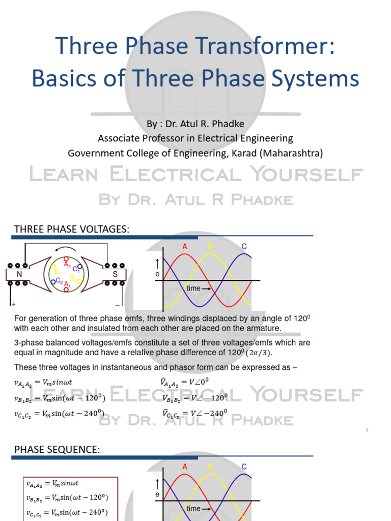 Basics of Three Phase Systems PDF | PDF